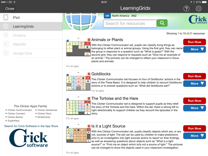 Clicker Communicator – a new app from Crick Software – AccessAbility ...